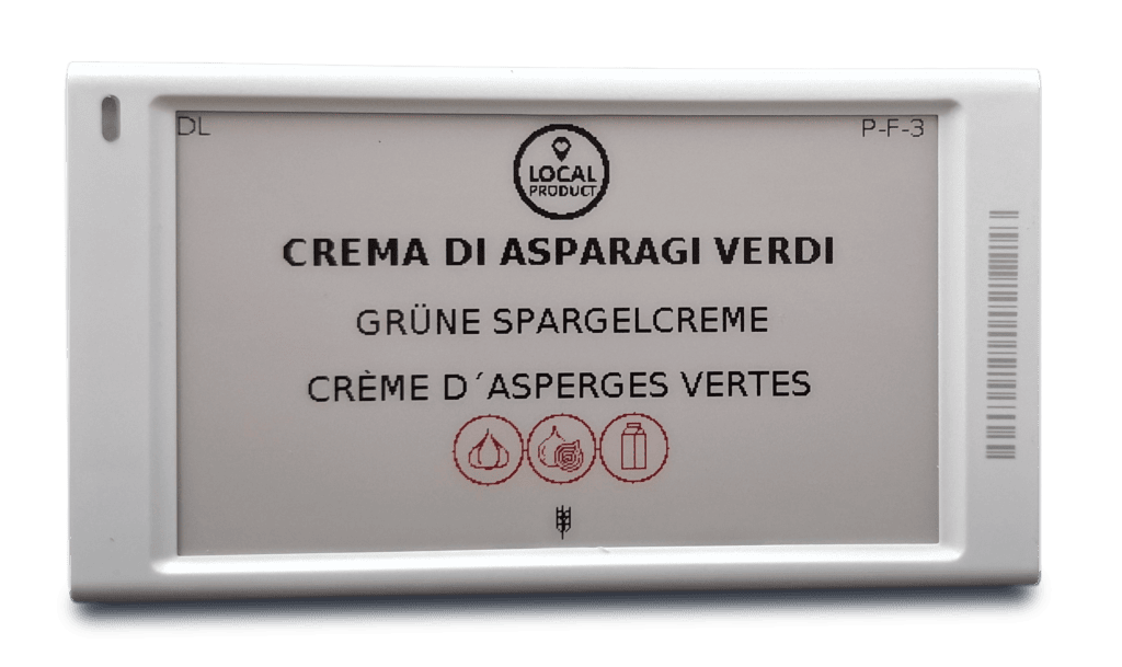 Electronic Labels for Hotel Buffets - Hoteligy